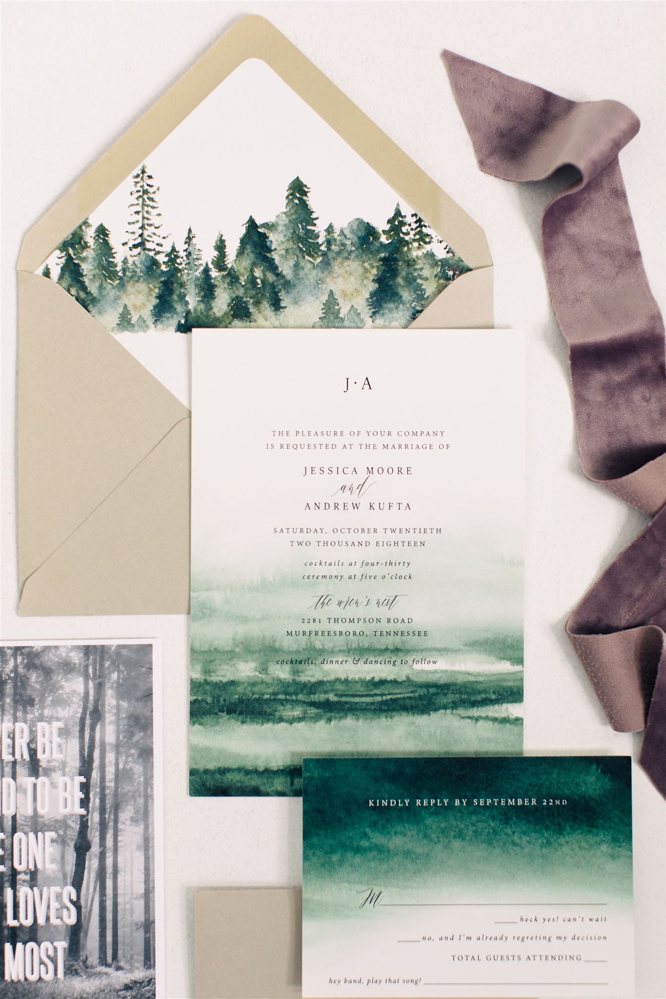 Styling a Wedding Invitation | Modern Vintage Events